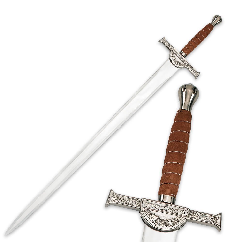 Highlander Macleod Movie Sword Ornate Mirror Polished Blade