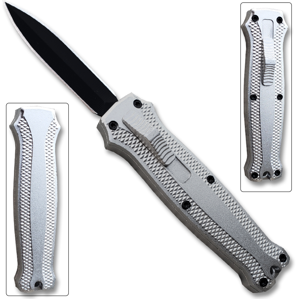 Legends Micro OTF Stiletto Switchblade Blade Knife Sliver Out The Front ...