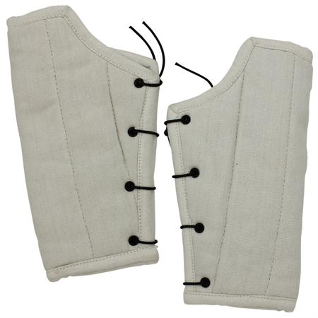 Medieval Padded Cloth Bracers - Ecru MK-180AC - Medieval Weapons