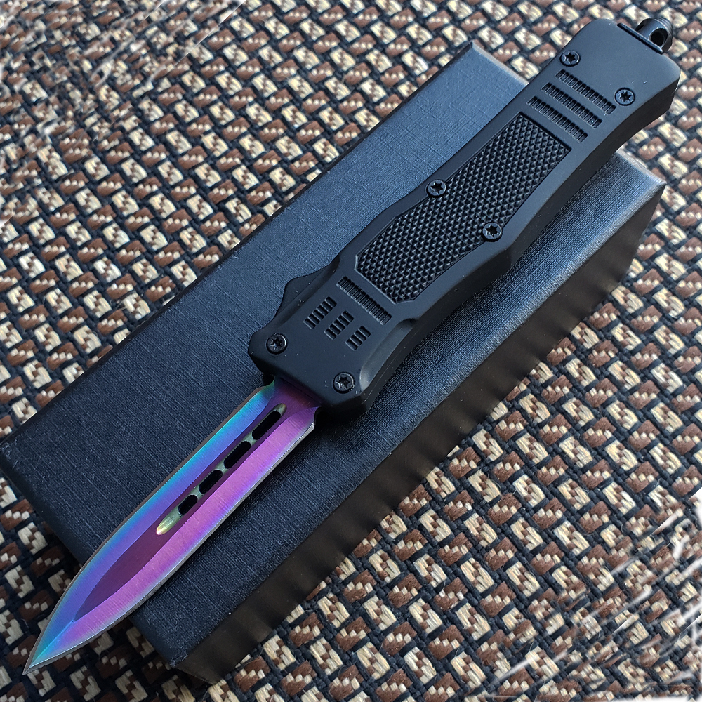 Titanium Legacy Edge OTF Switchblade Knife Spear Point Double Edged Blade