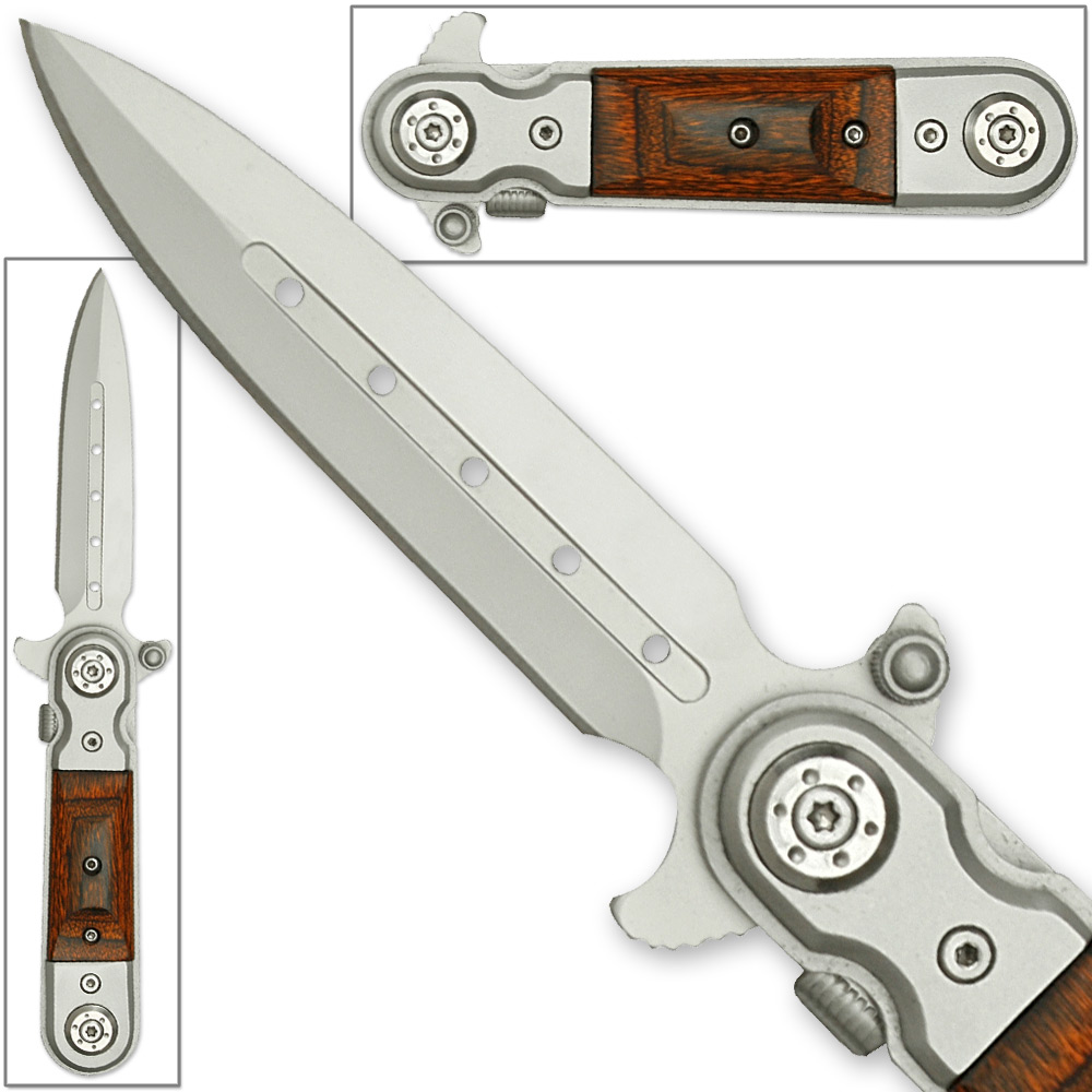 Gentleman's Tactical Classic Stiletto Switchblade Style Assisted Open ...
