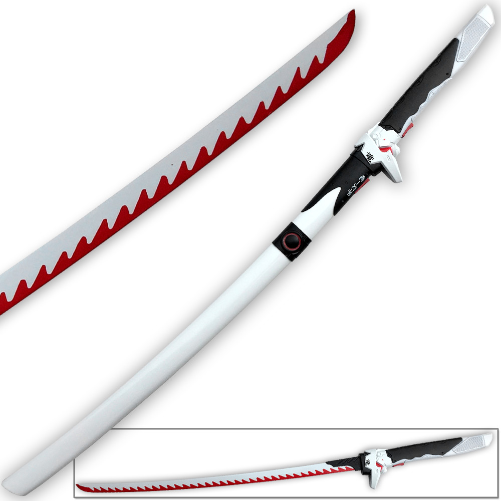 Overwatch Katana Genji Sword White Red Dragonblade Cybernetic Warrior ...