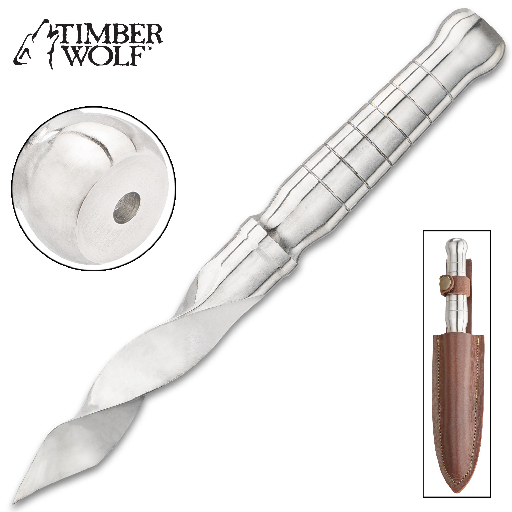 Timber Wolf Helixen Dagger One Piece Stainless Steel Construction