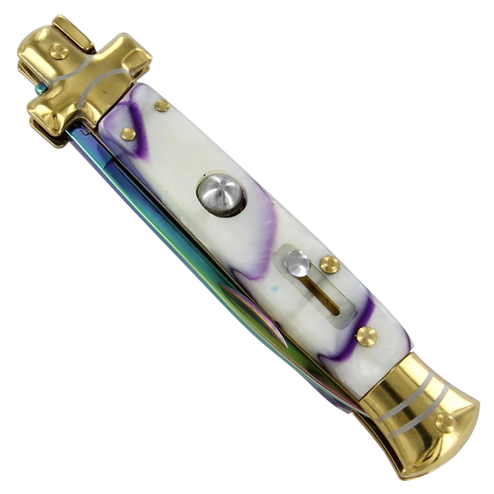 Automatic Pearl Rhapsody Stiletto Switchblade Knife