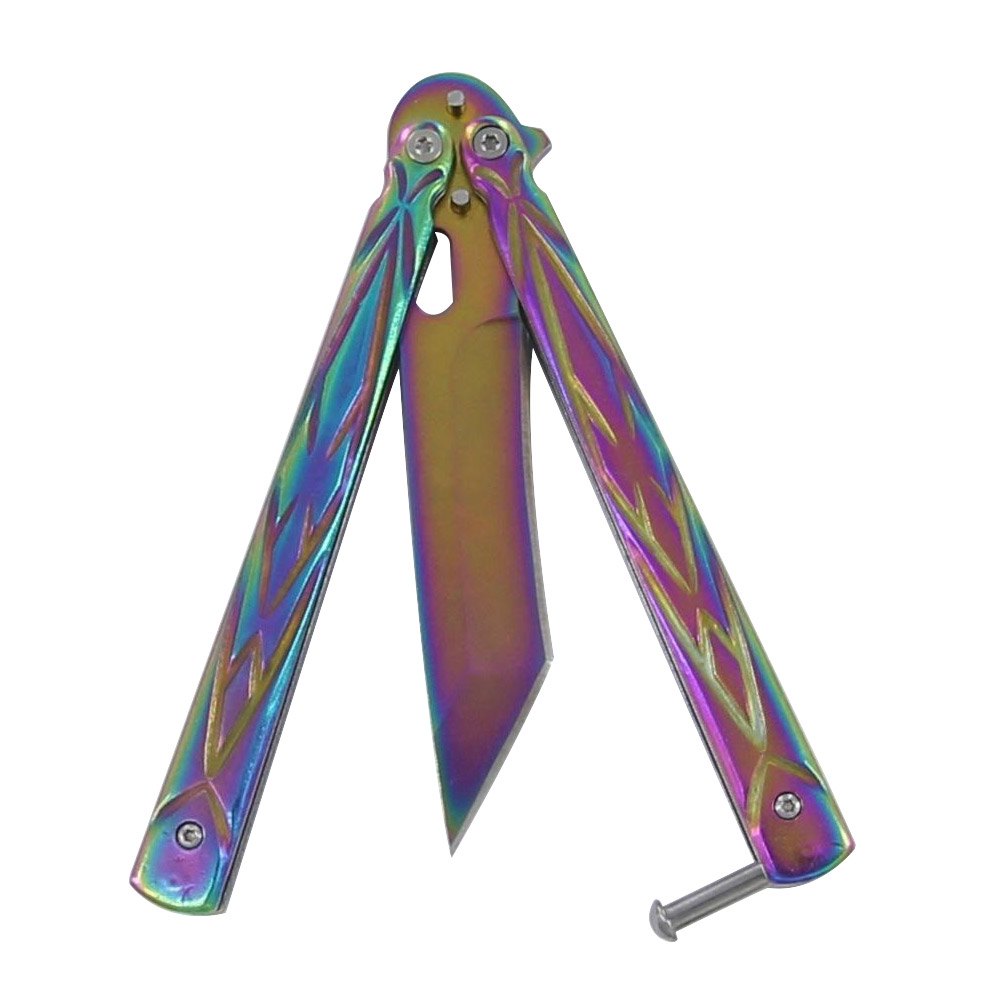 Devine Intervention Rainbow Butterfly Knife
