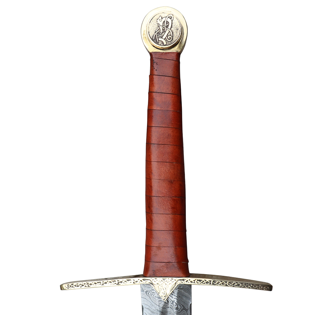 For Valhalla Damascus Steel Medieval Viking Long Sword