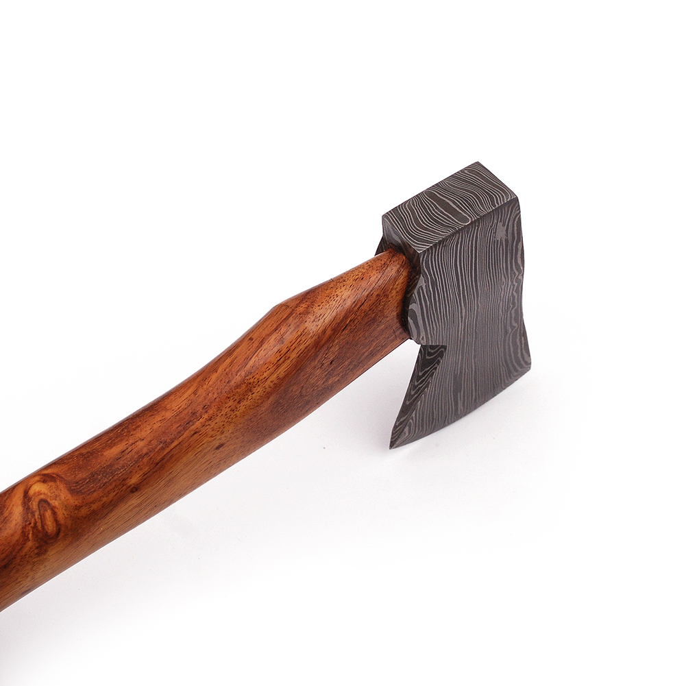 Vengeful Dwarf Hand Forged Damascus Steel Outdoor Axe