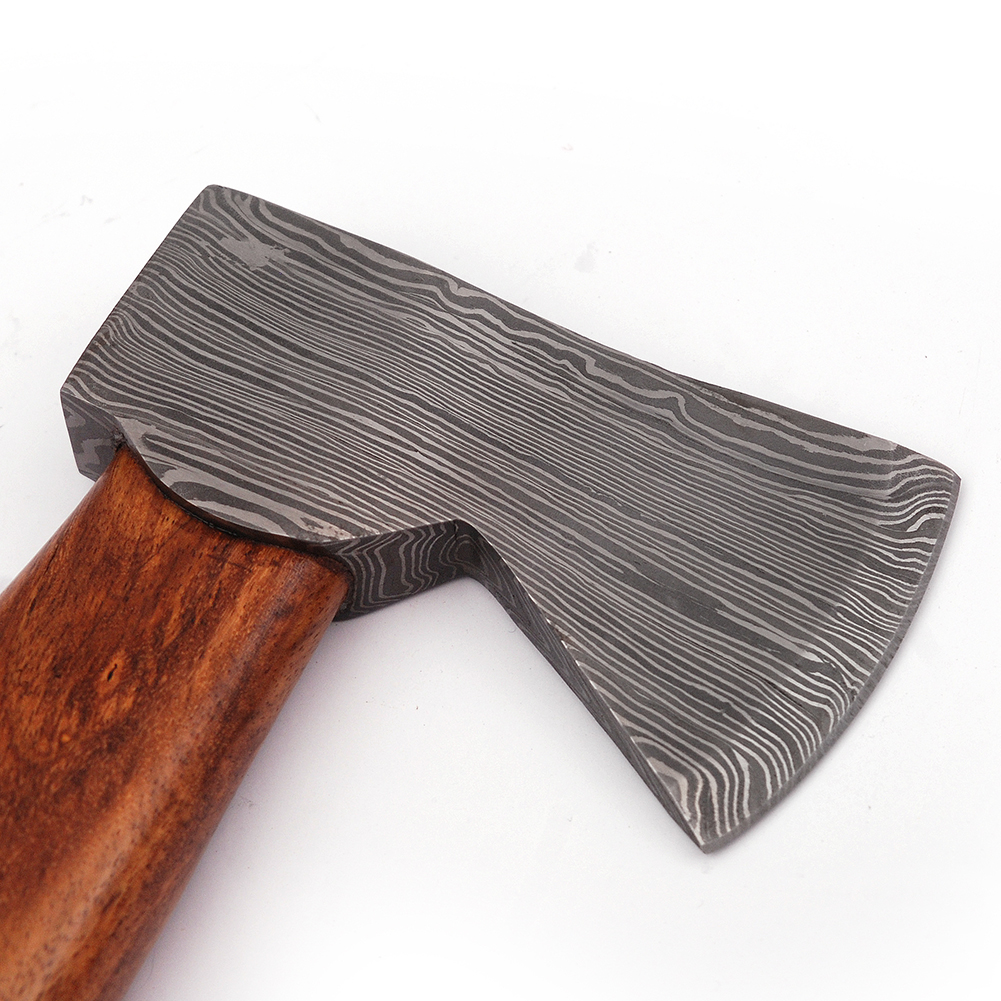 Vengeful Dwarf Hand Forged Damascus Steel Outdoor Axe